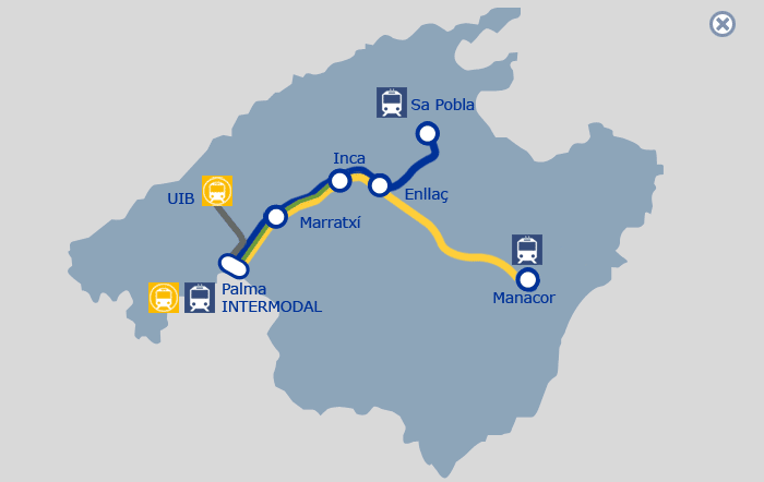 Openbaar Vervoer Wereldwijd: Serveis Ferroviaris de Mallorca