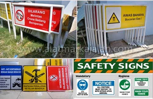 marka jalan: Rambu Keselamatan Kerja K3