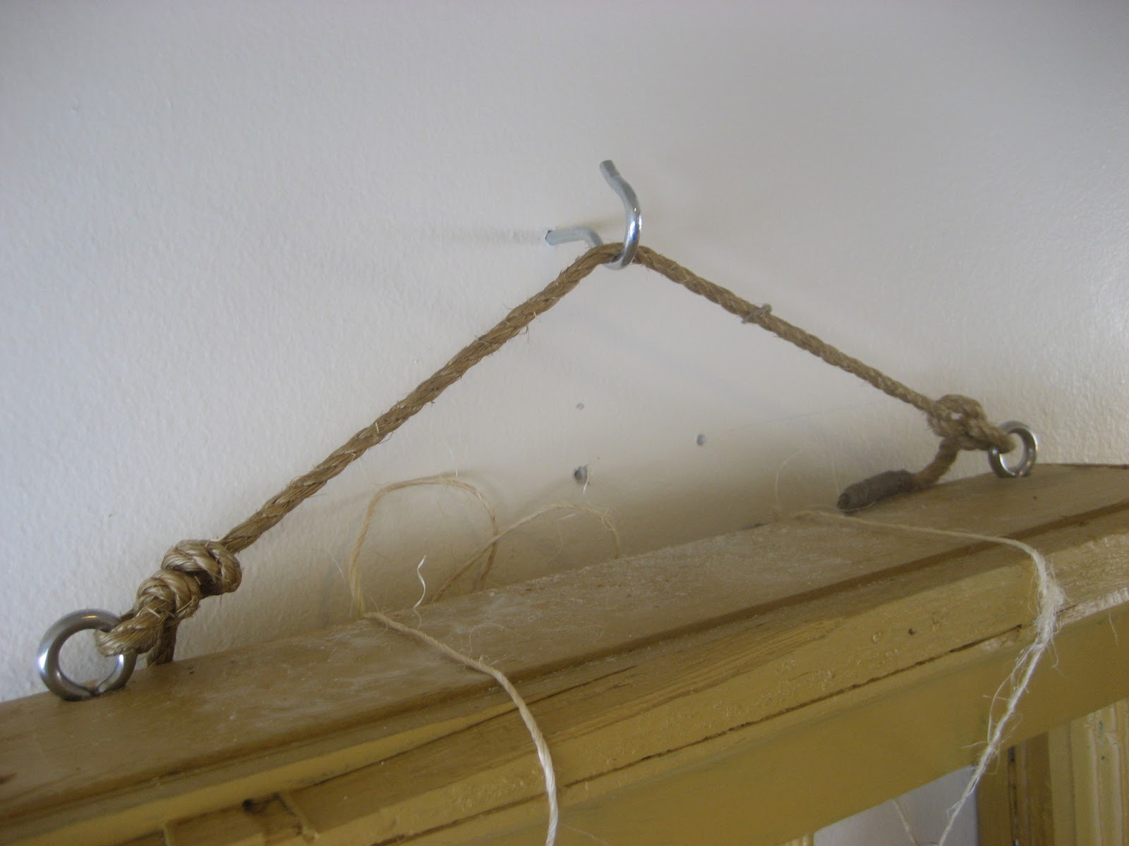 Chuck Does Art: DIY Hanging Window Frame Tillandsia (air plant ...