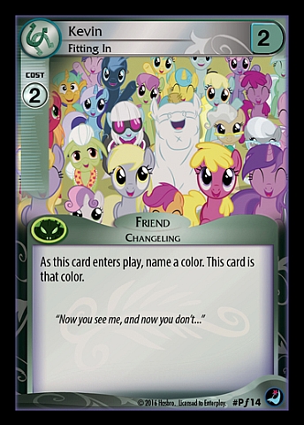 My Little Pony Kevin, Fitting In High Magic CCG Card | MLP Merch