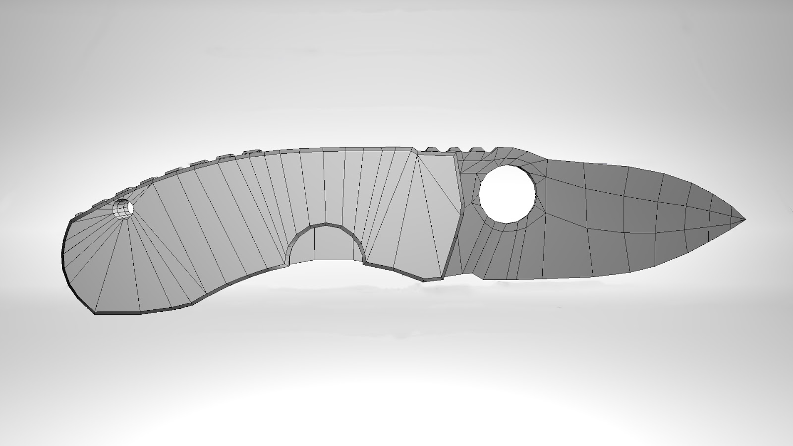 Matthew Trupiano FIEA Art Blog: Fusion 360 Knife Retopo And Paint