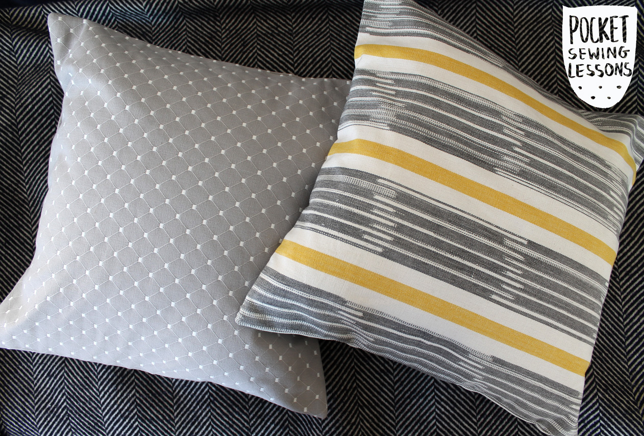 Pocket Sewing Lessons : Sewing Project: Cushion Cover
