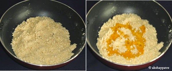 Vidyas Veg Recipes: Orange dry fruits burfi recipe - Santra barfi recipe