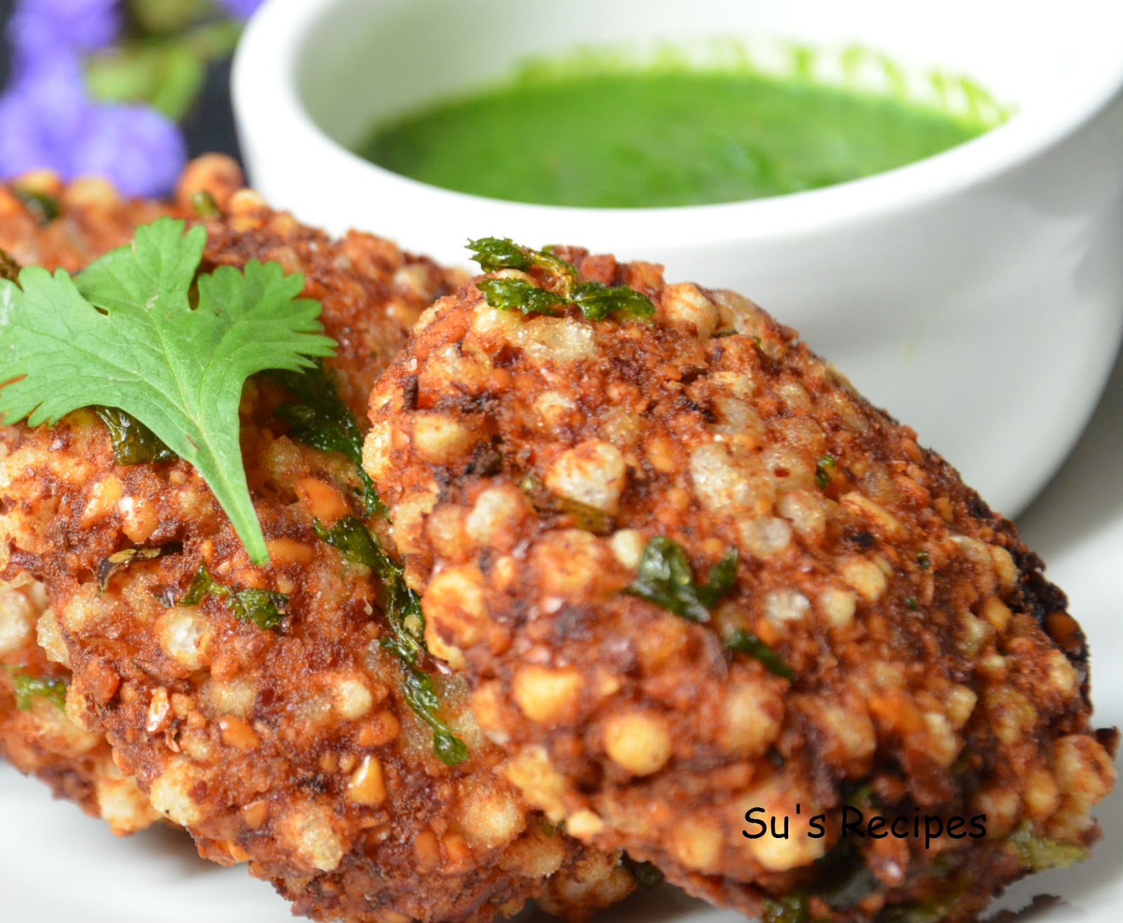 Su's Recipes: Sabudana Vada (Sago Cutlets)