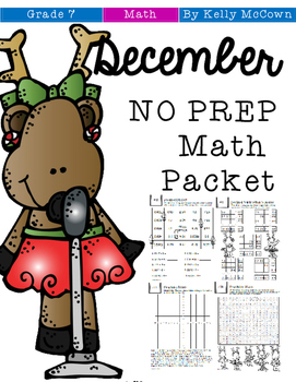 Kelly McCown: December 7th Grade NO PREP Math Packet