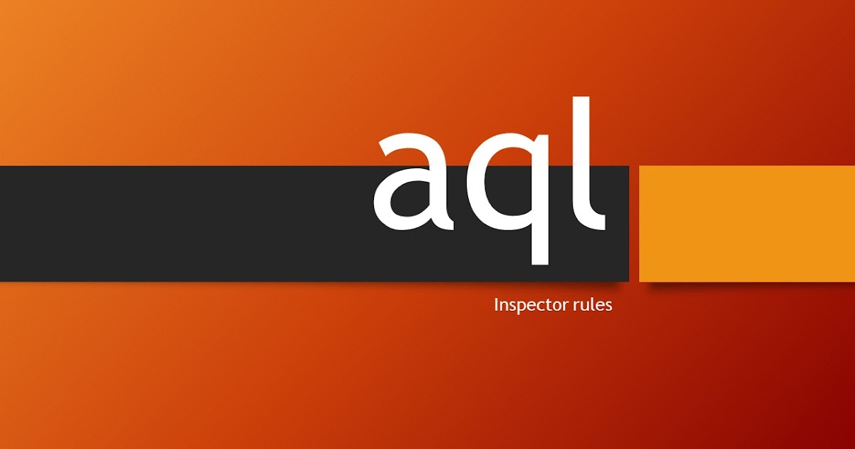 Mengenal Dasar Quality Control: Penggunaan dari AQL Bagan di Quality ...