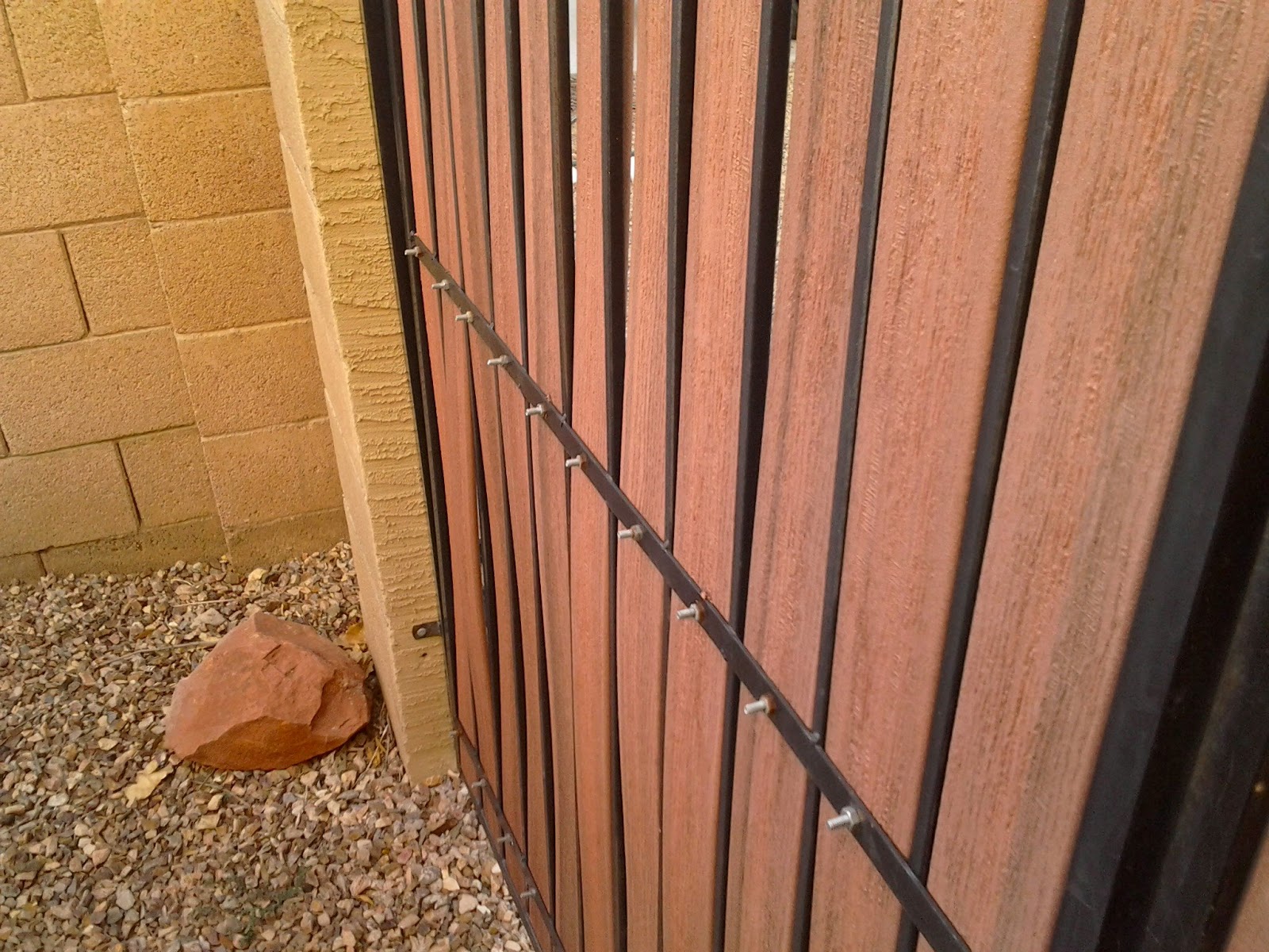 Phoenix Handyman and Wood Restoration: Replacing warped composite gate ...