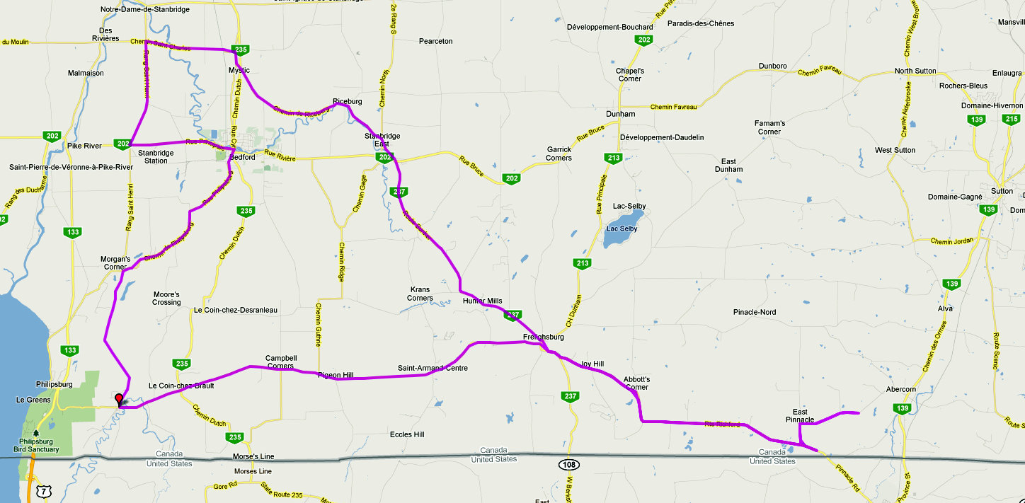 Cycle Fun Montreal: Mystic-Frelighsburg plus Joy Hill ride