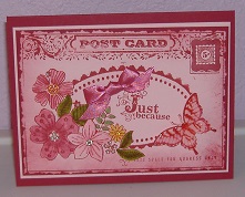 Mary Lee's Stamping: Pink Postcard