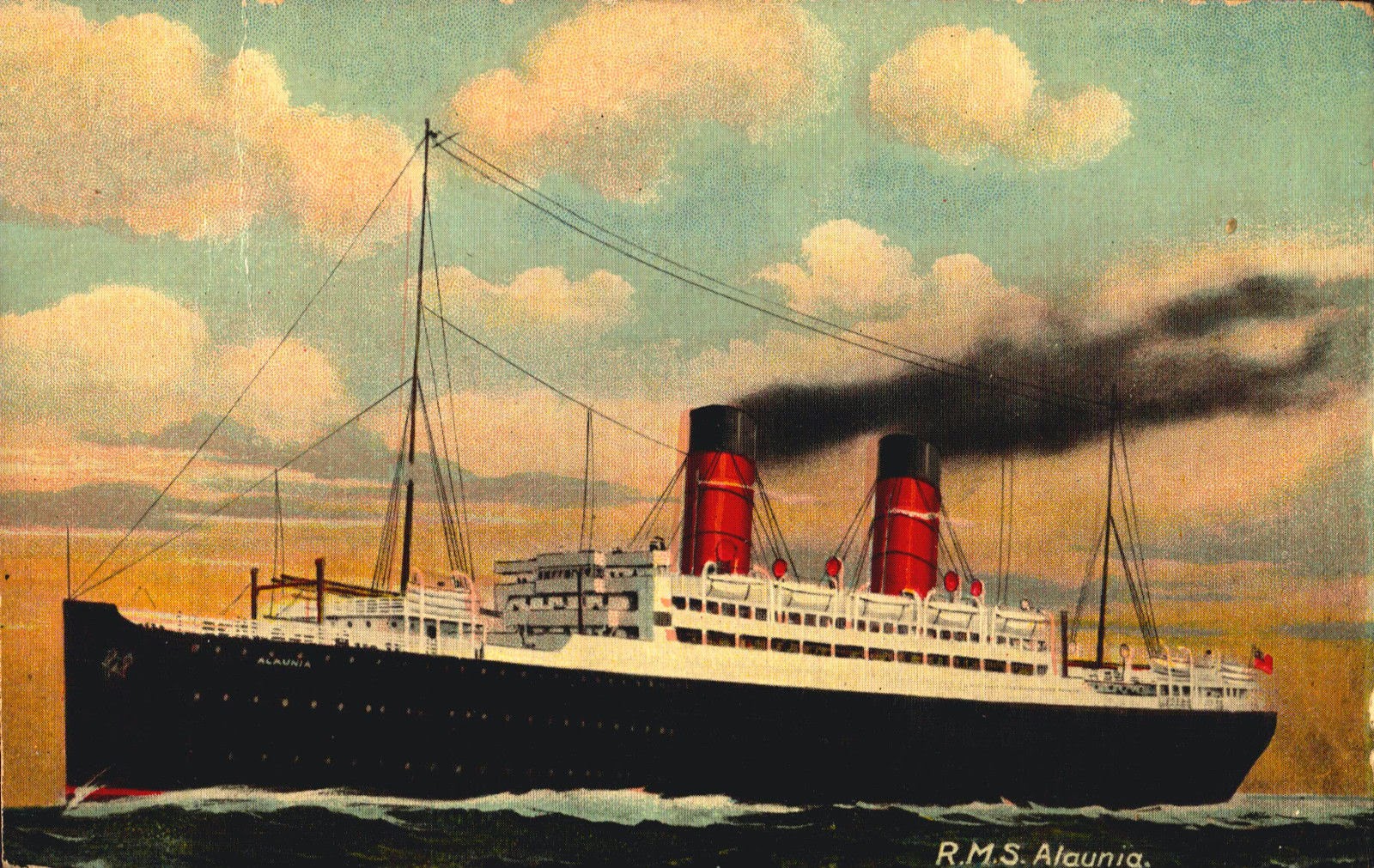 PoSeWe - Maritime Bilder: RMS Alaunia (1913)