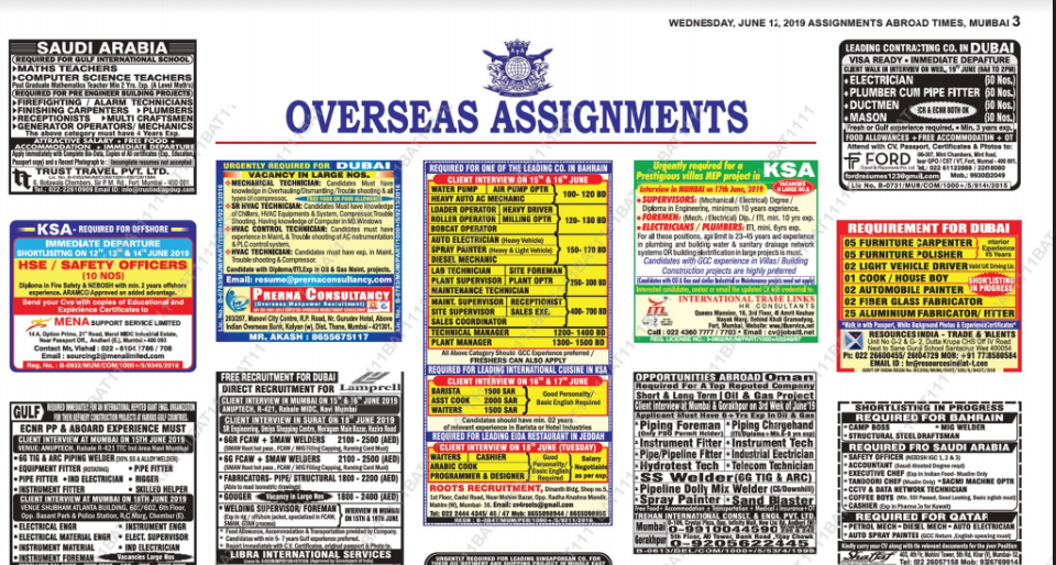 Assignment Abroad Times- 03rd June 2023