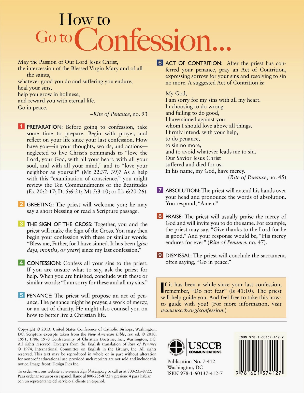 Returning To The Father (Sacrament of Reconciliation)