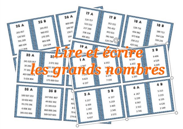 Remue Méninge: Lire et écrire des grands nombres en autonomie