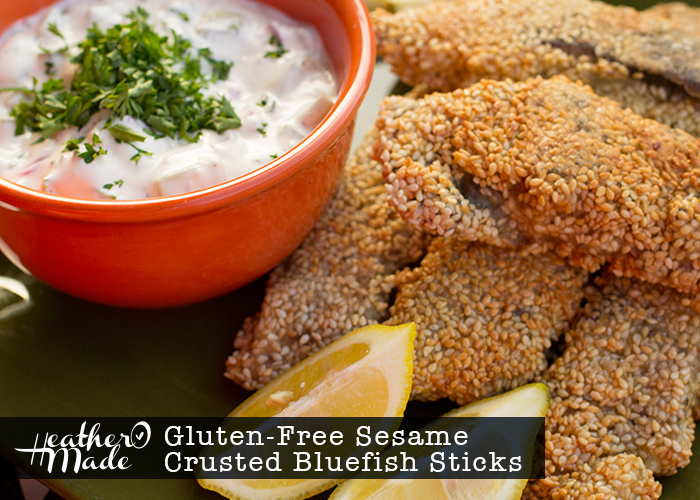 Heather O Made: Gluten-Free Sesame Crusted Bluefish Sticks