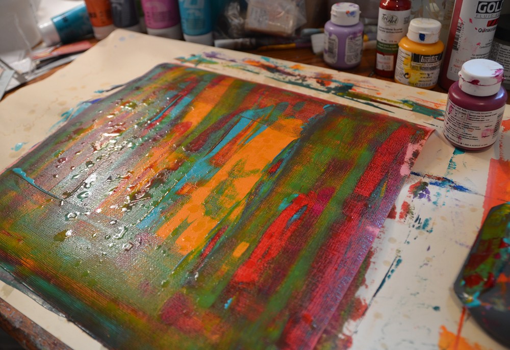 Emily Lagore: Water Spatter Paint Technique