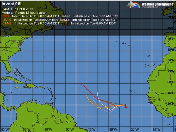 Roatan Weather: Invest 98L has the potential to develop into a tropical ...