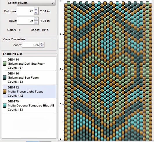 Imaginesque: Beading: Peyote Stitch Pattern 16