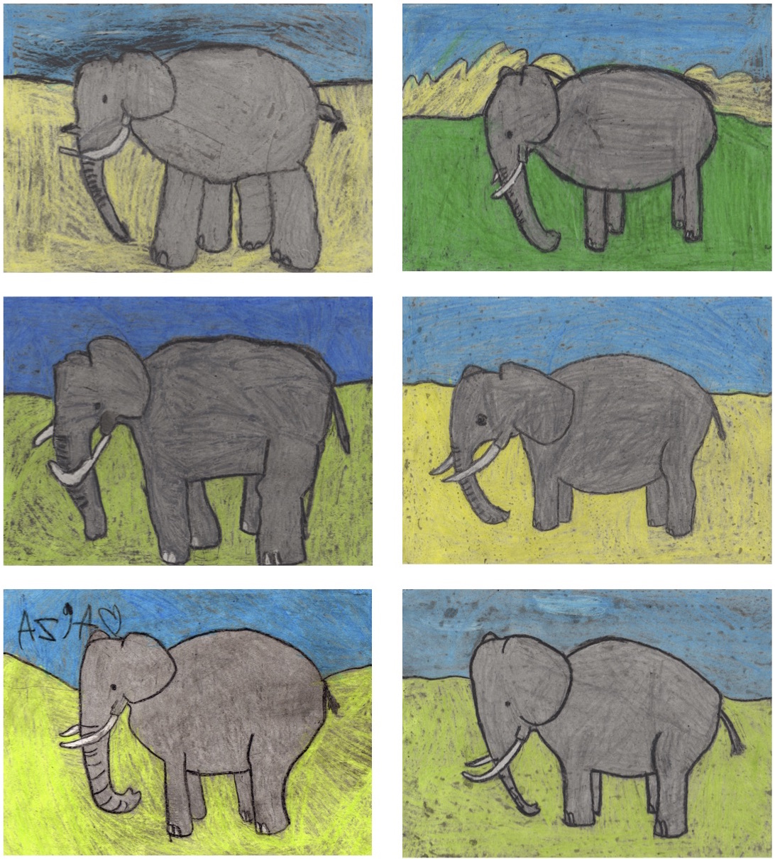 The Rolling Artroom: Elephant Resist (1st-3rd Grade)