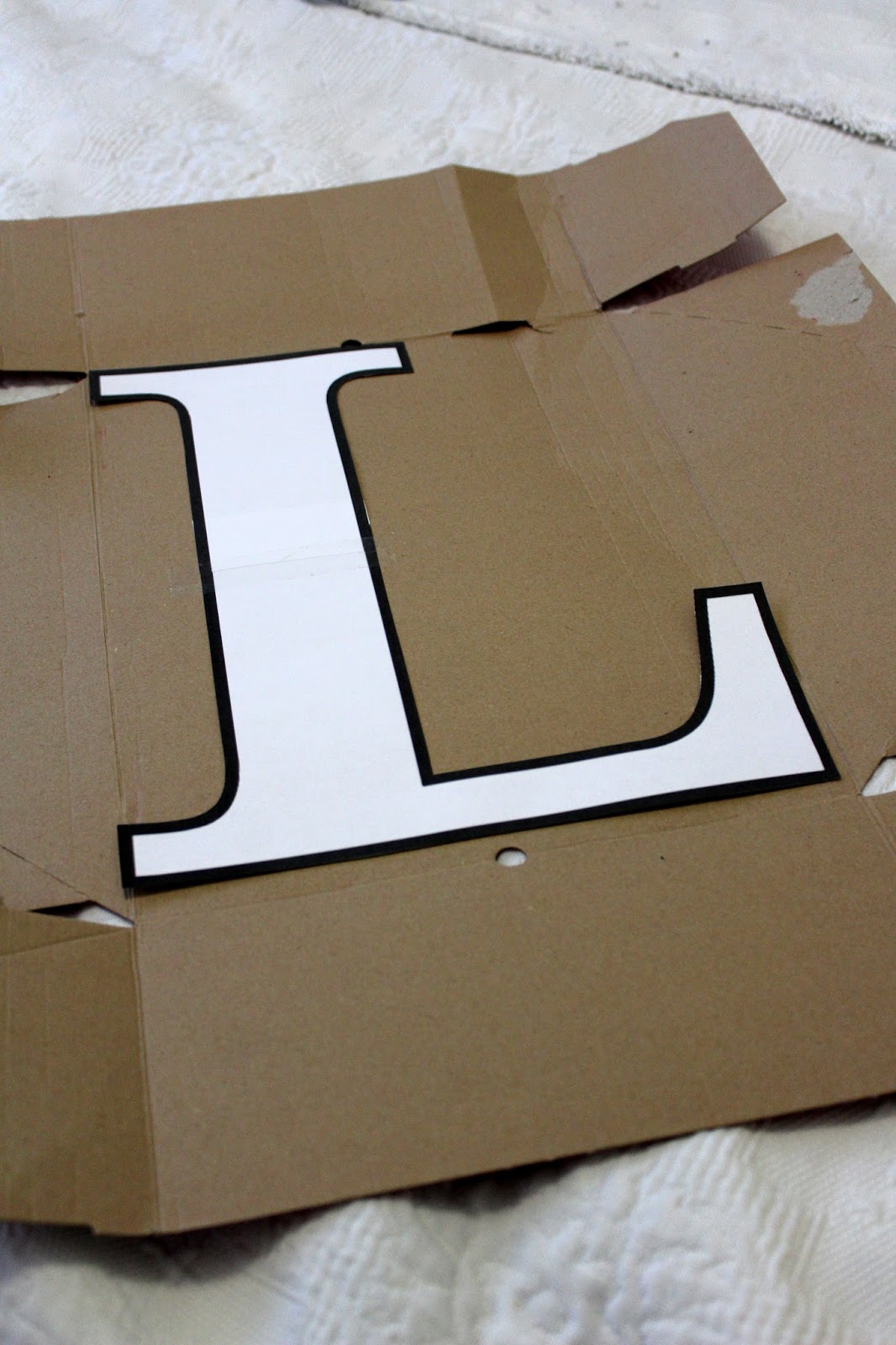 Litera "L" z recyklingu - Wyprawka DIY - ROBIE W DOMU