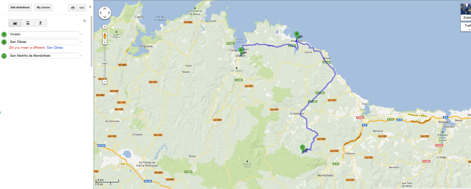 Entre Asturias y Galicia (2): VIVEIRO y 'O Avó'
