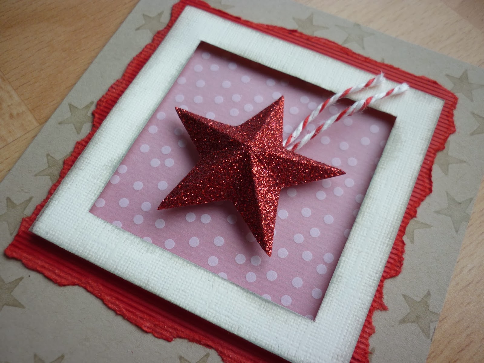 Jenny's Papierwelt: Karte ~ "little red star"