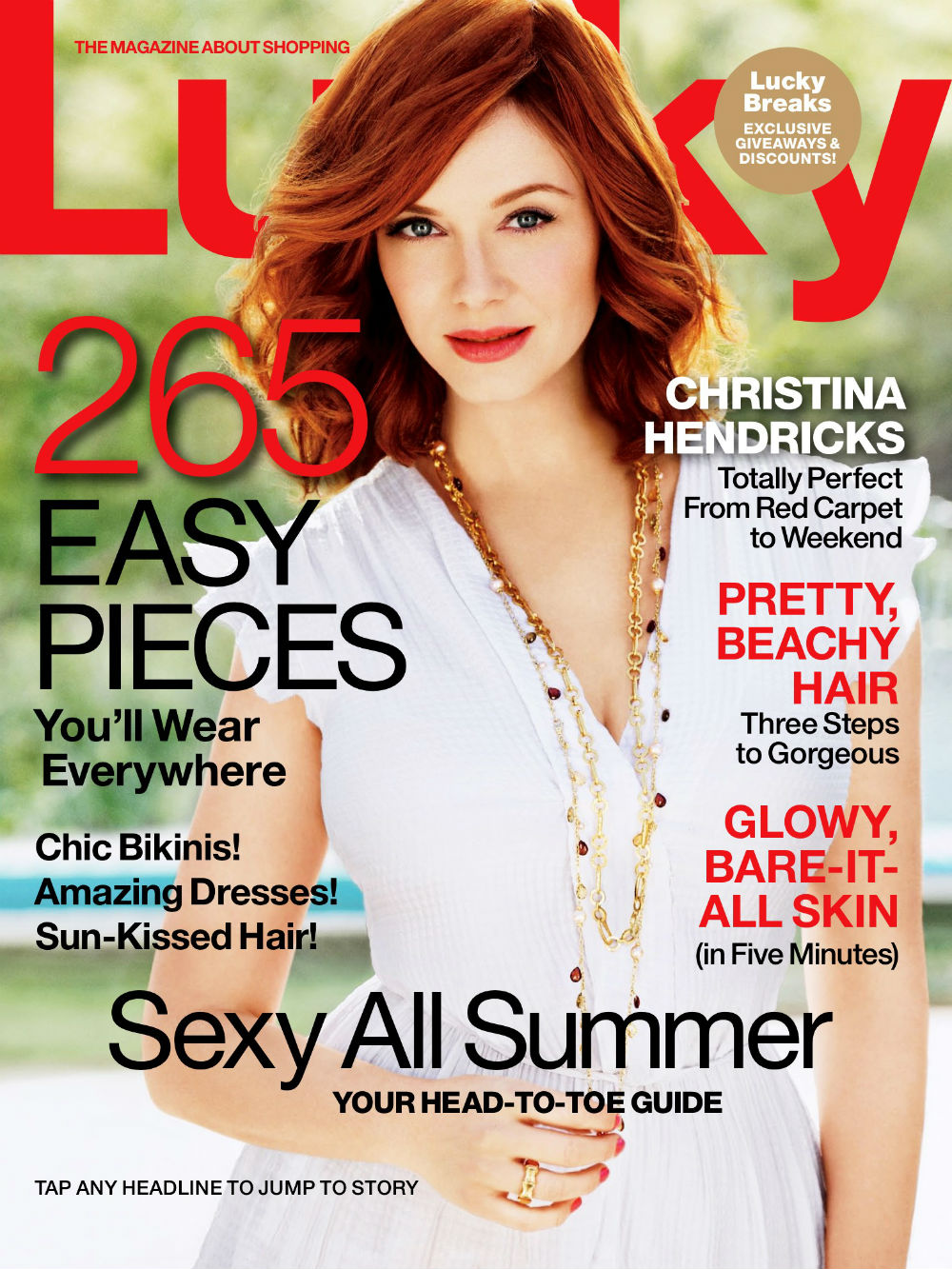 Christina Hendricks by Ben Watts Magazine Photoshoot For Lucky Magazine ...