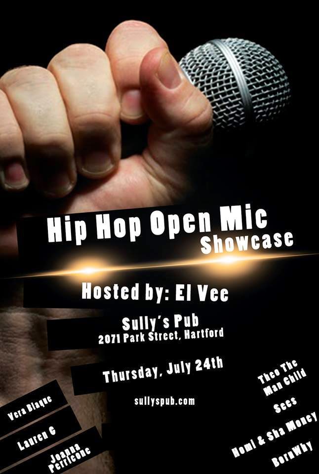 CT EVENT: EL VEE - HIP HOP OPEN MIC - SULLY'S, HARTFORD - JULY 24TH ...