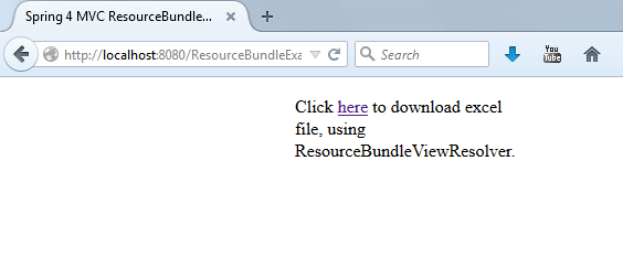 Tutorial Spring Mvc 4 Resourcebundleviewresolver Example Javamakeuse Java Big Data