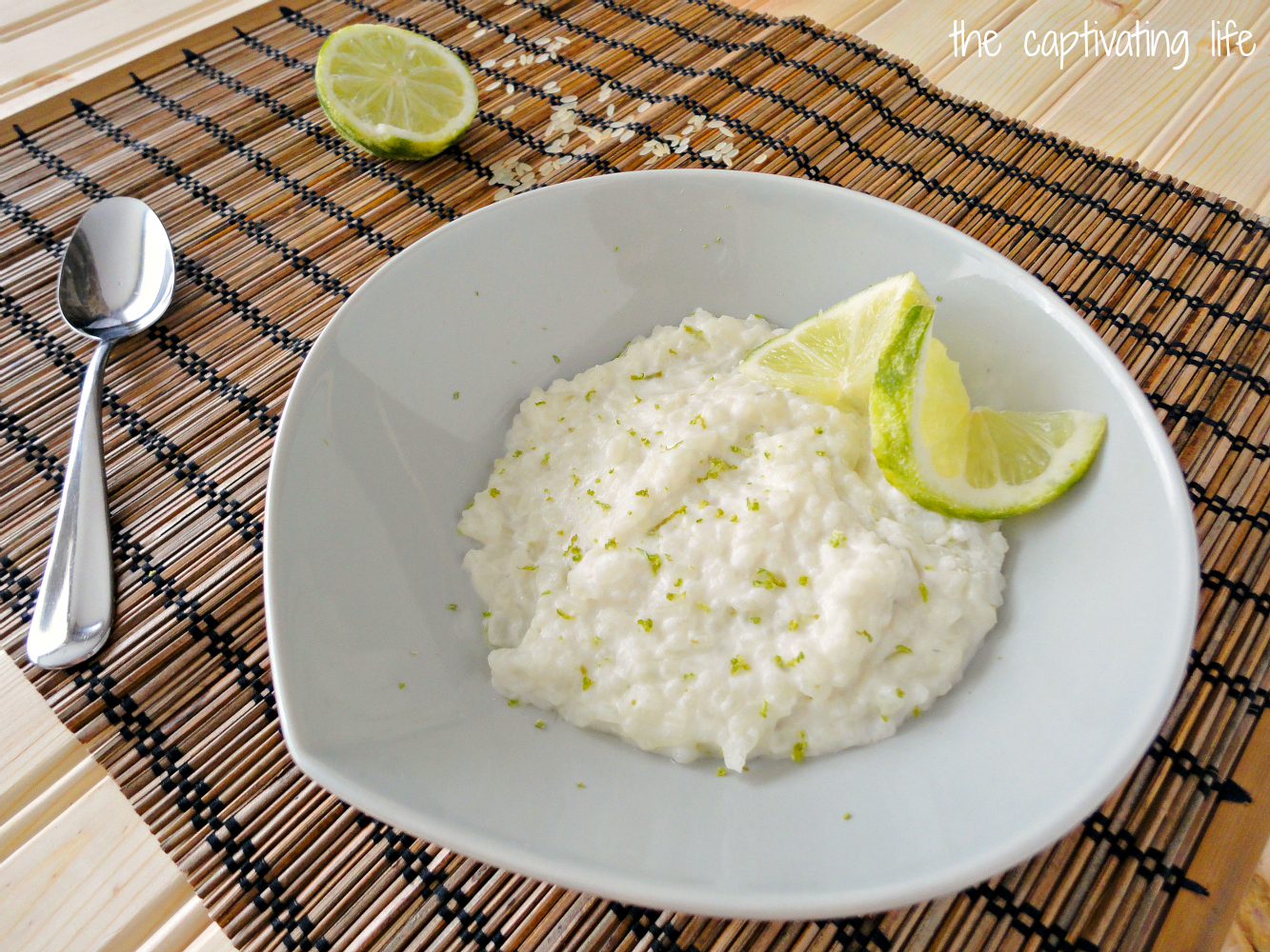 The Captivating Life: Coconut Lime Rice Pudding