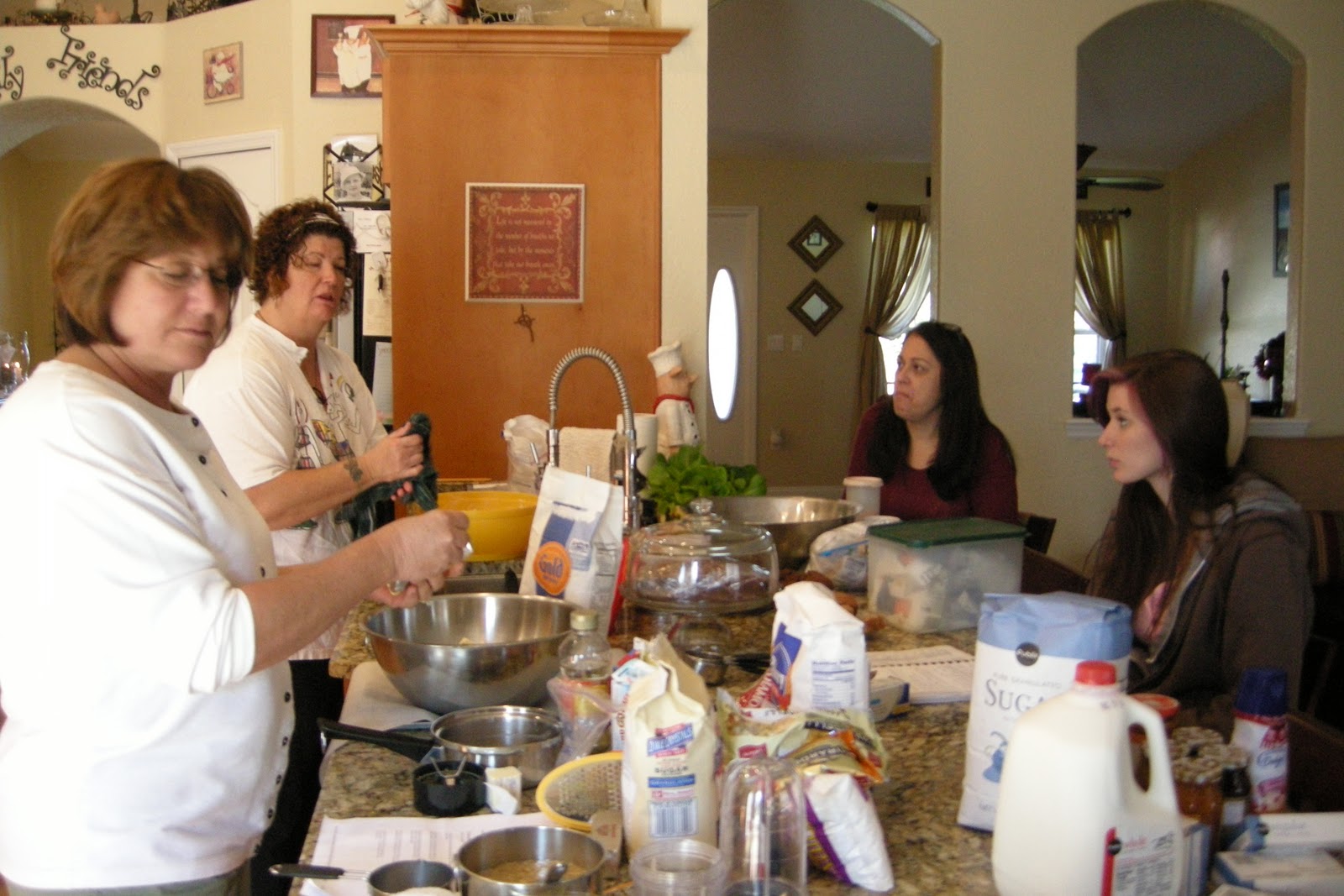 Domestic Diva At Work: 83rd Tablescape - Ladies Luncheon - Bake Day