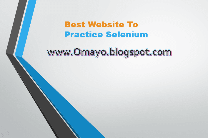 Selenium-By-Arun: Best Website to practice Selenium