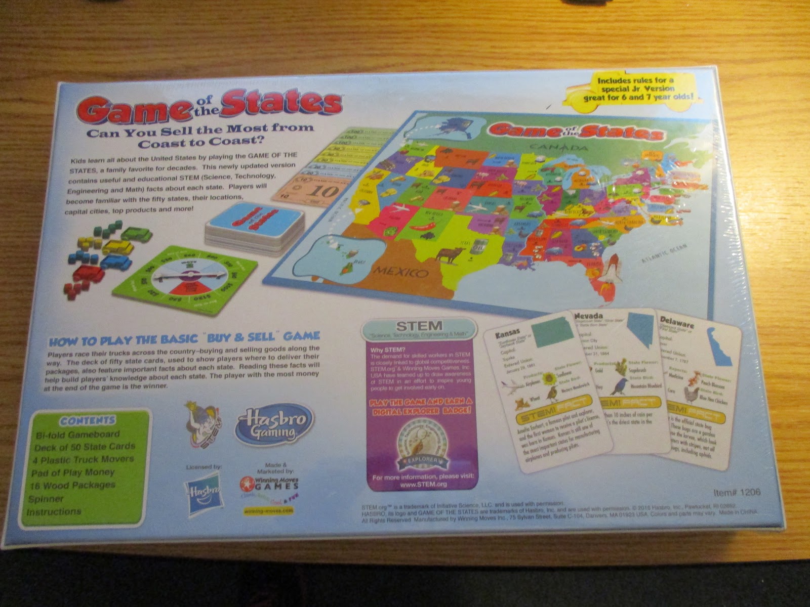 Missy's Product Reviews : Game of the States From Winning Moves