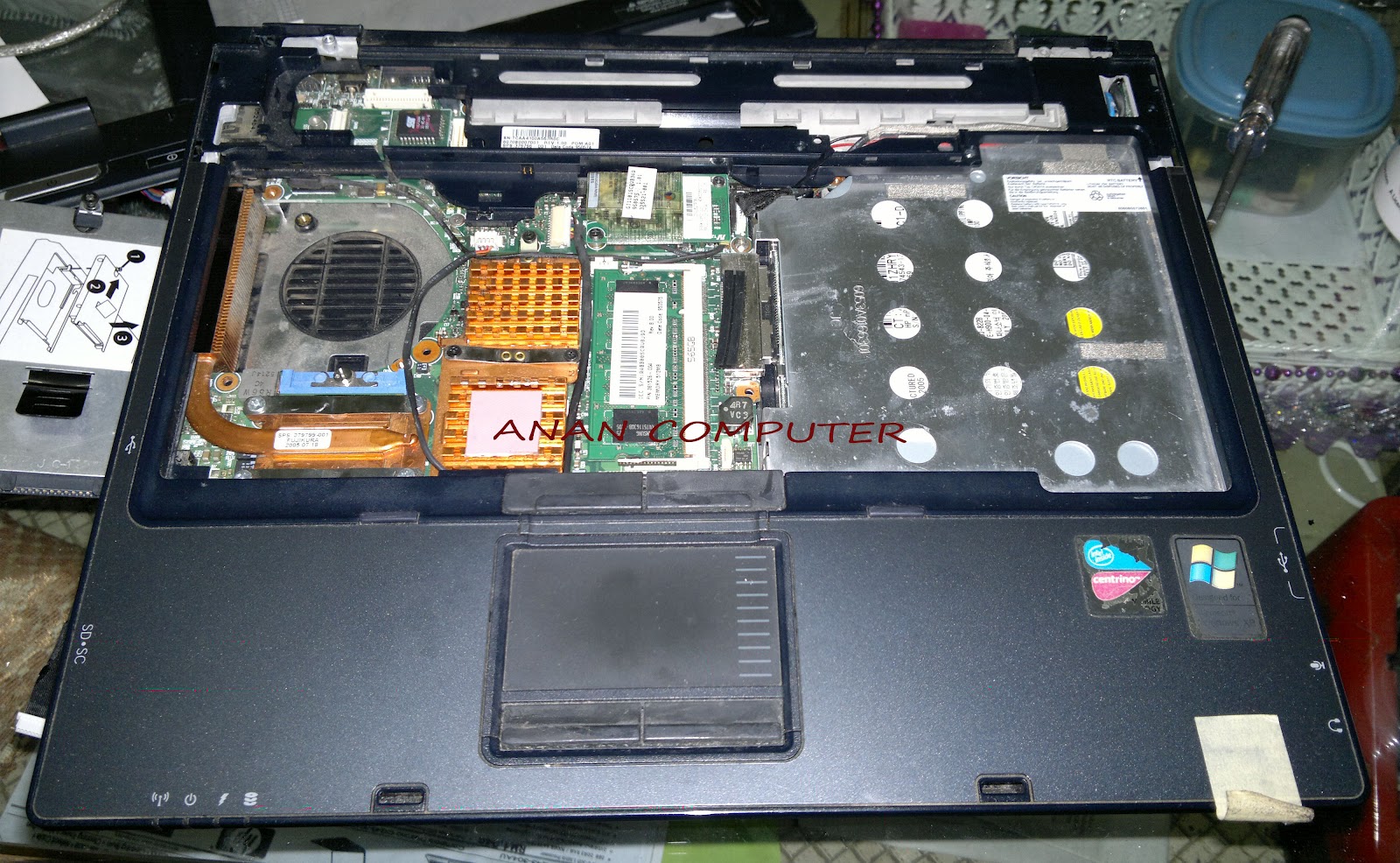 Anan Computer Johor Bahru: HP Compaq NC6220 NC6230 Laptop Full Housing Case