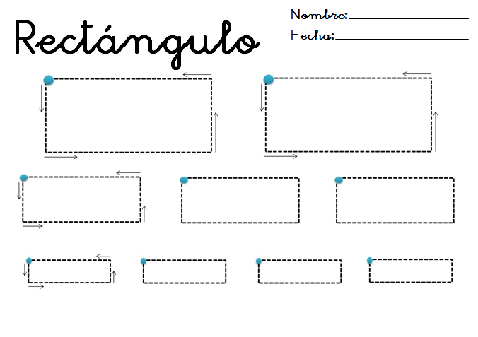 Érase una vez....un lugar para aprender: El rectángulo, el óvalo y el rombo