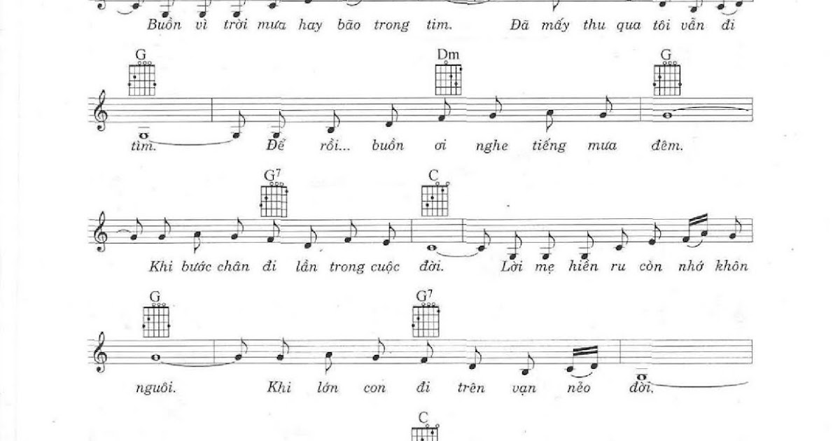 SHEET MUSIC FREE - Sheet PIANO FOR YOU ~ ĐÈN KHUYA
