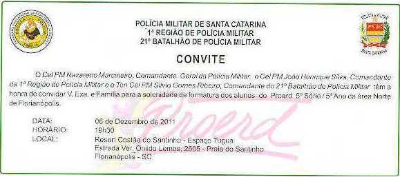 E.B.M. Mâncio Costa: Formatura do PROERD