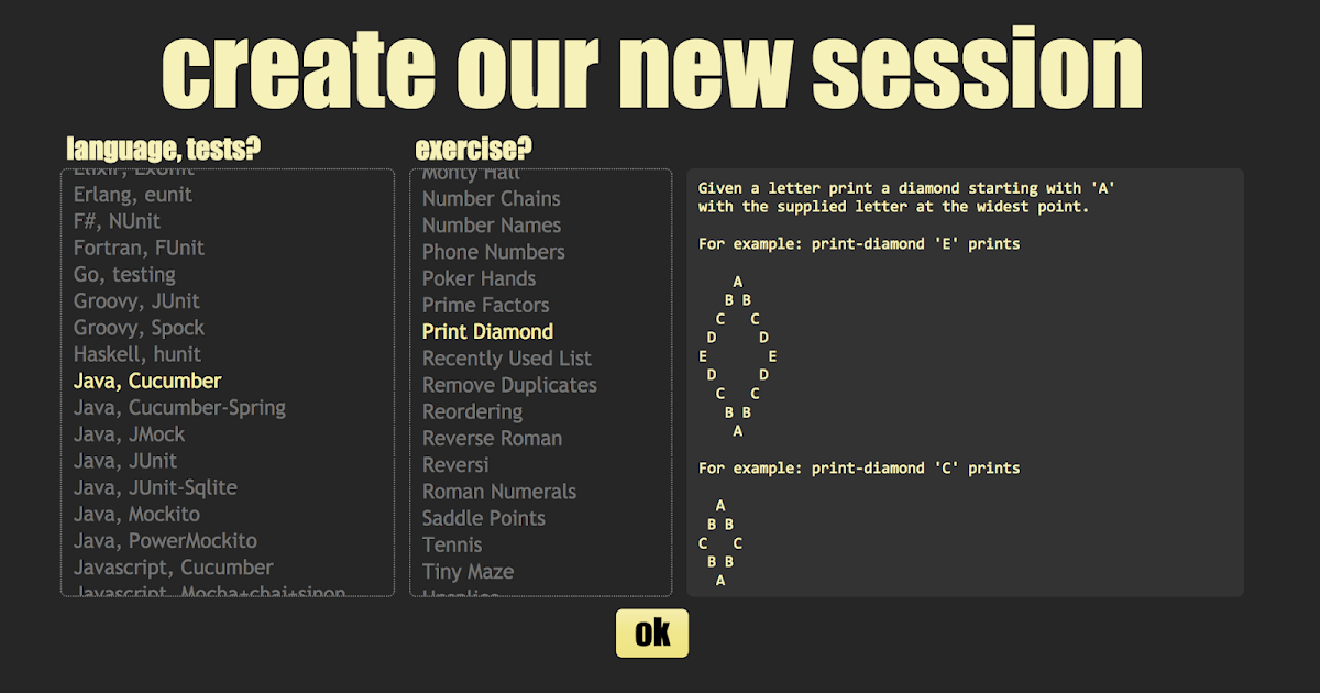 blog.cyber-dojo.org: cyber-dojo web server default start-points