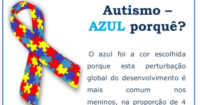 Vamos conhecer porque a cor do autismo é representada pela azul e pelo ...