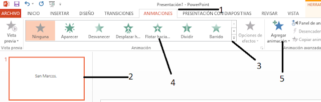 Animaciones y Transacciones de Power Point.