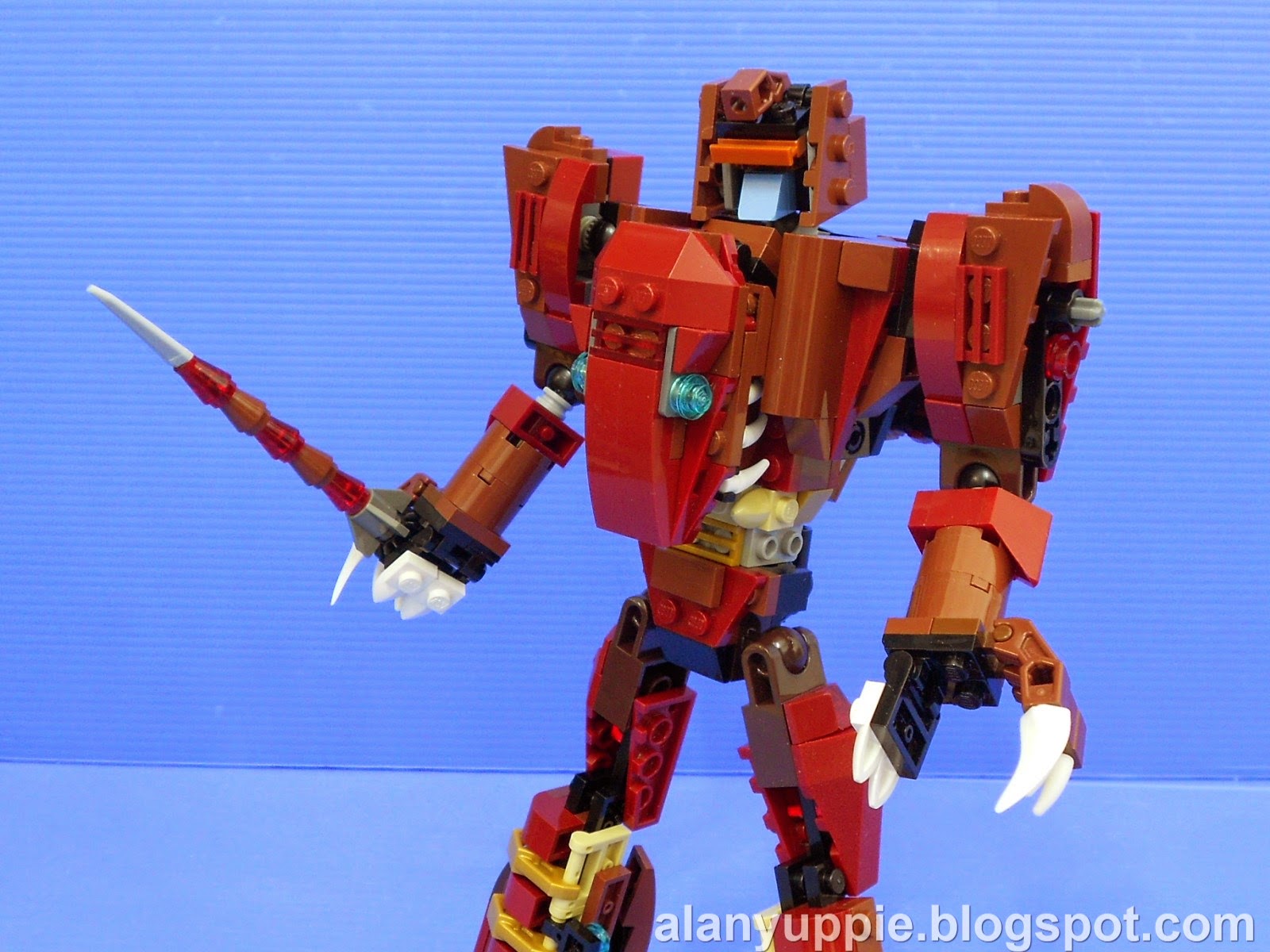 Alanyuppie's LEGO Transformers: LEGO Beast Wars Dinobot Part 2: Robot mode