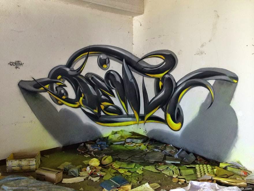 10 Lukisan Graffiti 3D Di Bucu Dinding Yang Super Cool..!!!