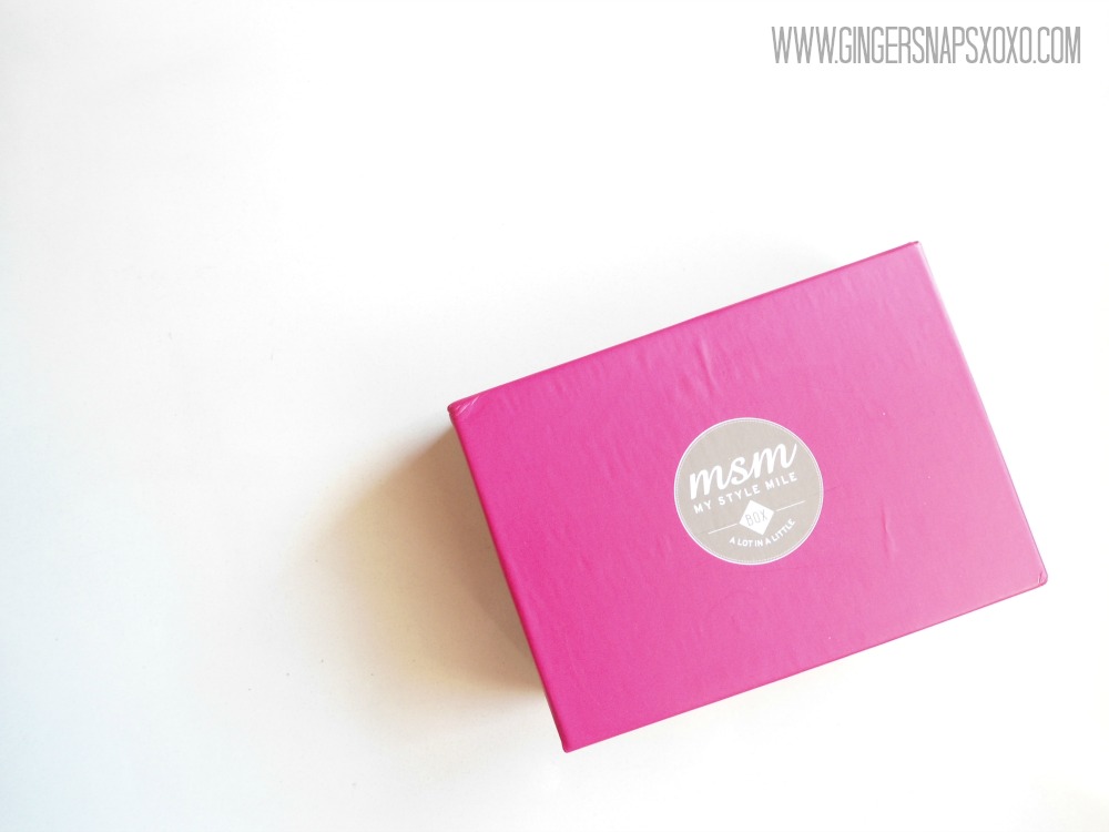 THE MSM BOX - UNBOXING | GingerSnaps