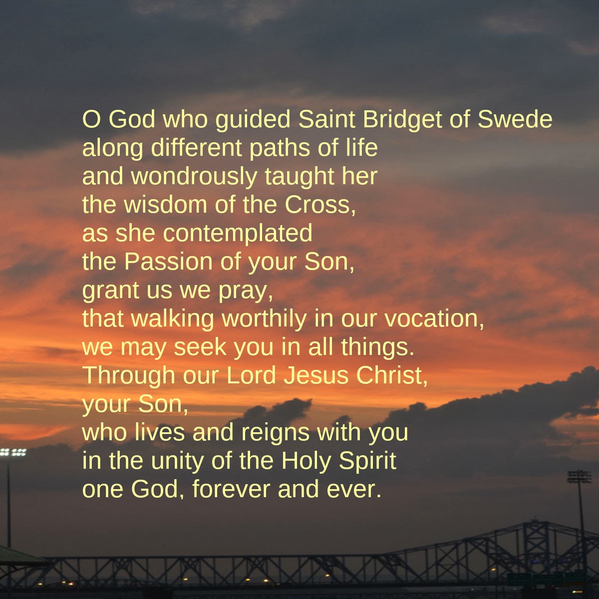Daily Homilies: Saint Bridget of Sweden