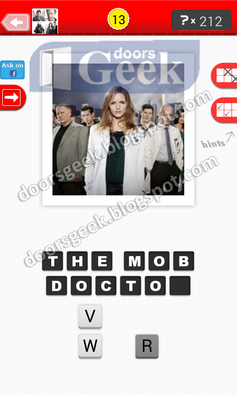 Guess the TV Show - Level 16-13 Answer ~ Doors Geek