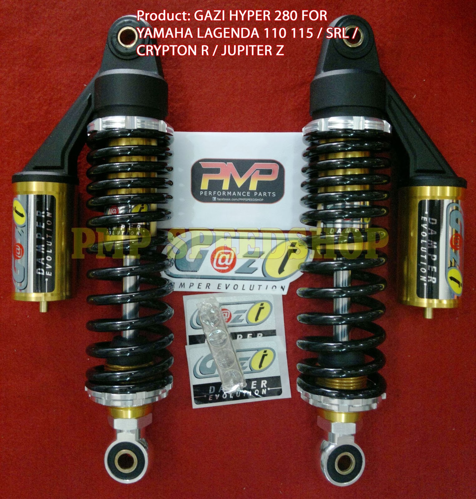 Gas Absorber Gazi Hyper 280 for Yamaha Lagenda 110 115 / Y110 / SS2 ...
