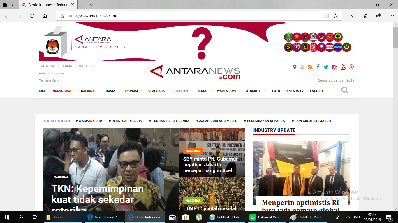 7 Situs Portal Berita Nasional Terpercaya - Teks Info