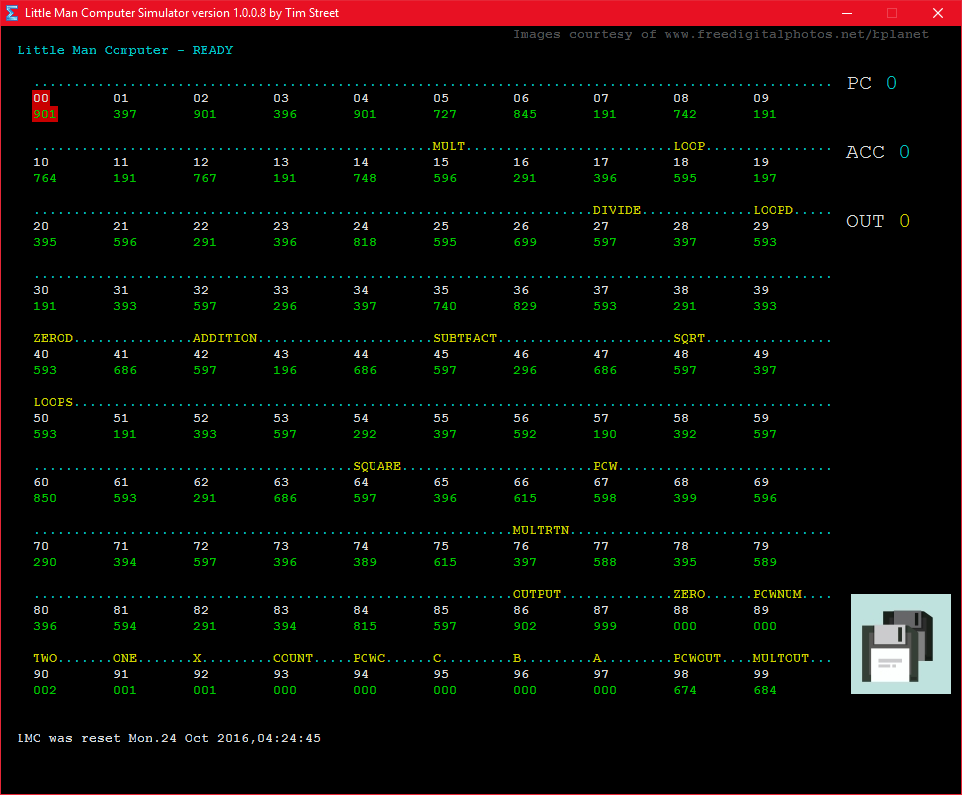Little Man Computer Program Examples