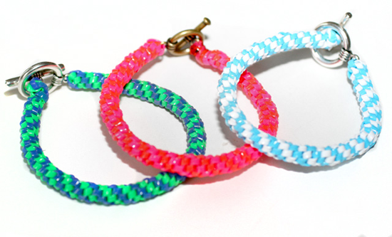 Annie's Fashion Break: Do it yourself: Plastic bracelet