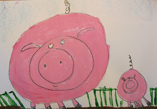 Color, collage, and much more: Pink Piggies