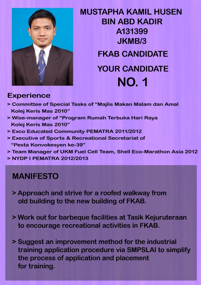 MPP FKAB : SELANGKAH KE ARAH MEREALISASIKAN MANIFESTO ~ PERSATUAN ...